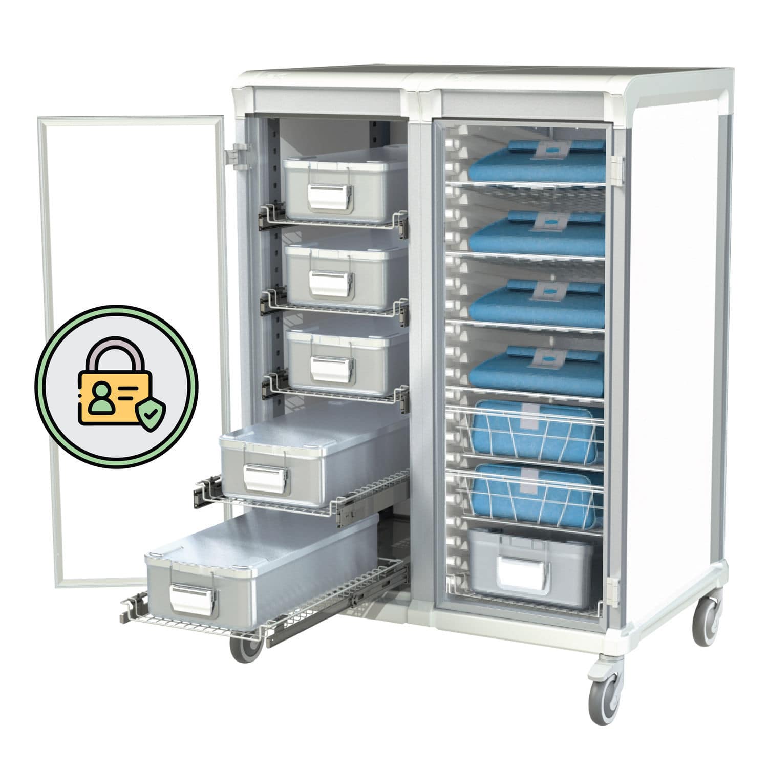 Carro de hospital - SECURED CART FOR CSSD - Pegasus Medical Concepts - para material de ...