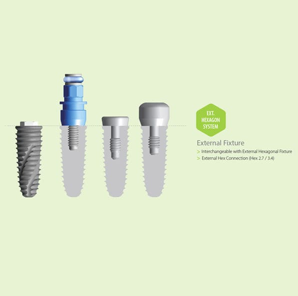 Implante dental cilíndrico cónico - INNO SLA-SH Ext. (Pre-Mount ...