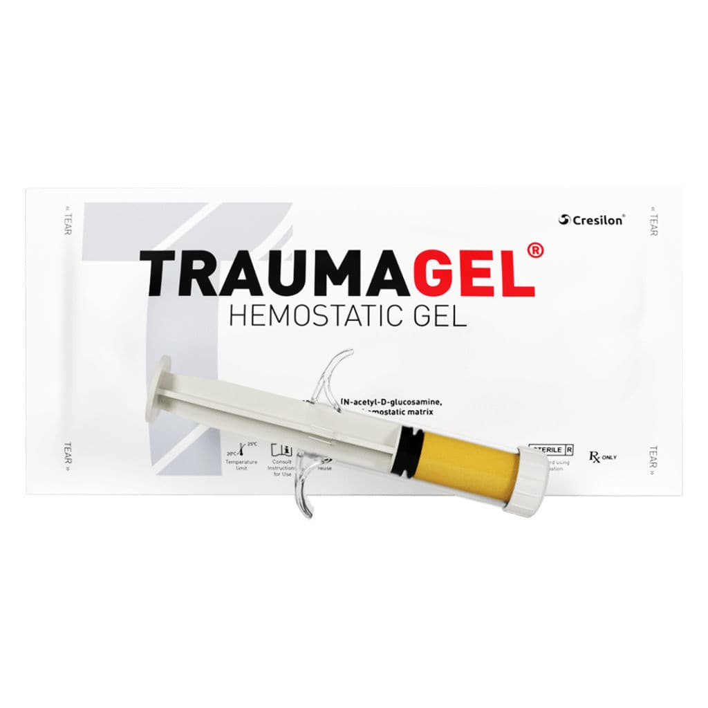 Agente hemostático gel - TRAUMAGEL® - Suneris - cirugía de las heridas