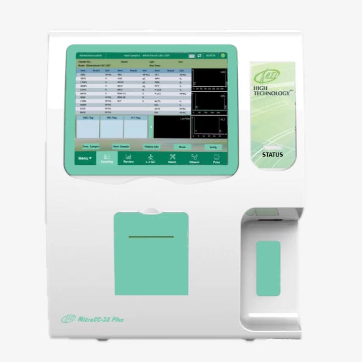 Analizador de hematología automático - MicroCC-25 Plus - HTI Medical Inc. - de mesa / 25 ...