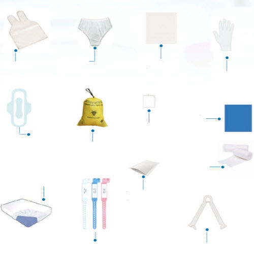 Kit médico de parto - Medicale Gaze - con guantes / con toallitas ...