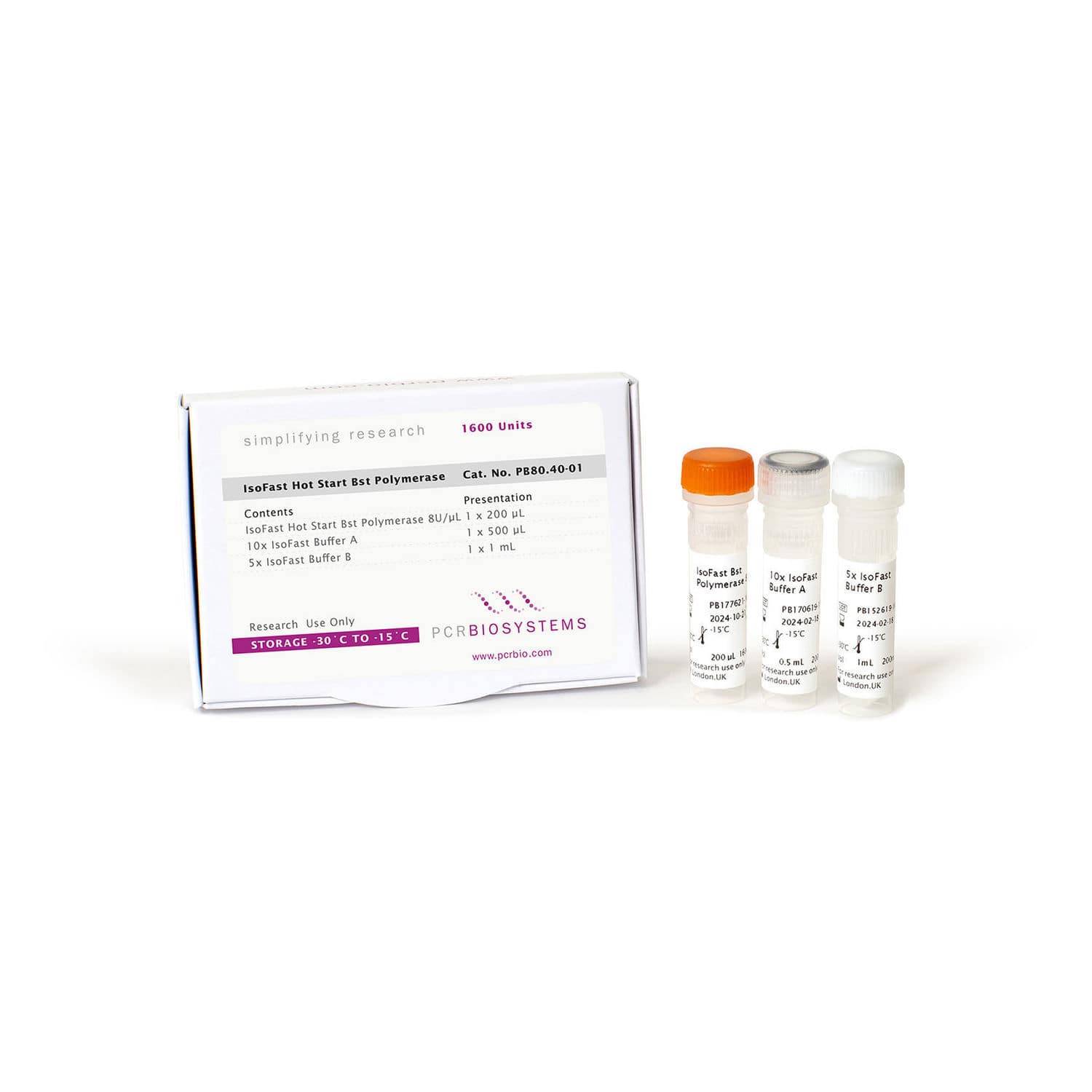 Kit de reactivos ADN polimerasas - IsoFast™ - PCR Biosystems Ltd ...