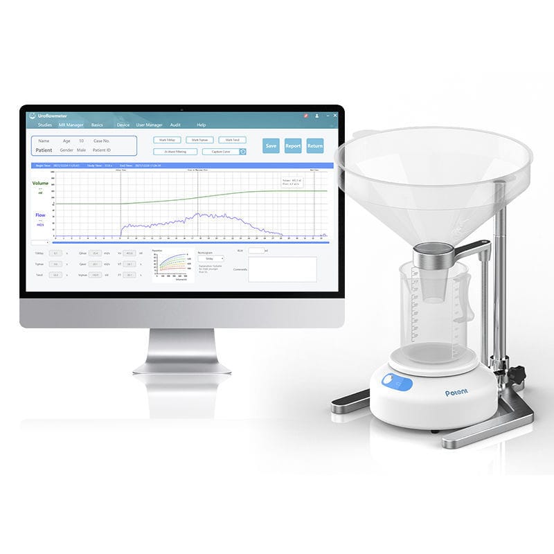 Flujómetro de orina digital - Uroflowmetry - Potent Medical - con ...