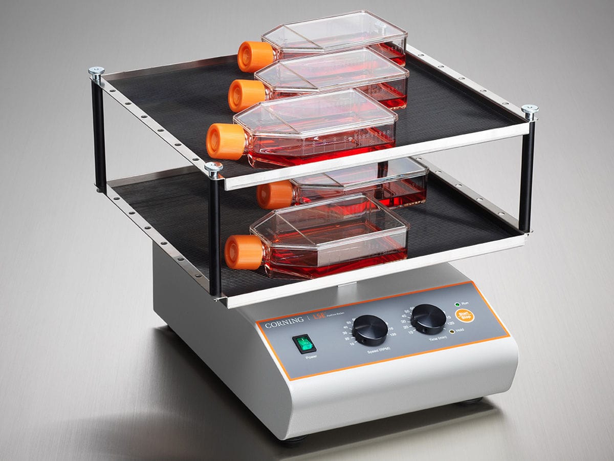 Agitador de laboratorio basculante - LSE™ - Corning BV - analógico / de mesa / compacto