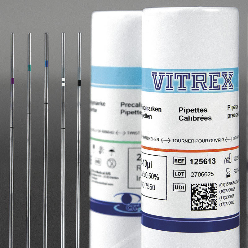 Pipeta manual - Precalibrated - Vitrex Medical A/S - capilar / de ...