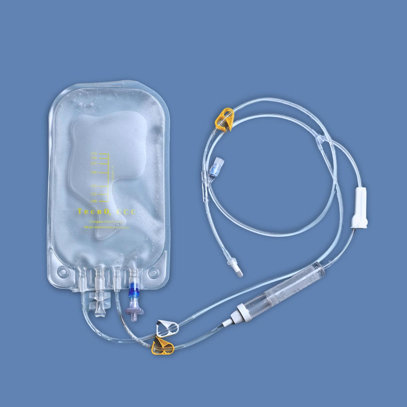 Set de perfusión autohemoterapia - TECNO3CCC - Tecnoline - con cámara de goteo / con conector en ...