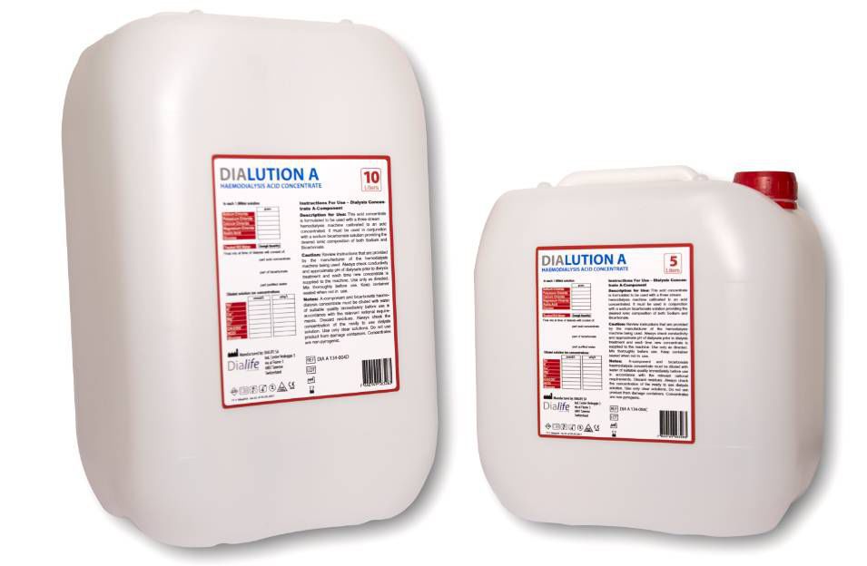 Concentrado para hemodiálisis de bicarbonato - Dialife SA - de ácido ...