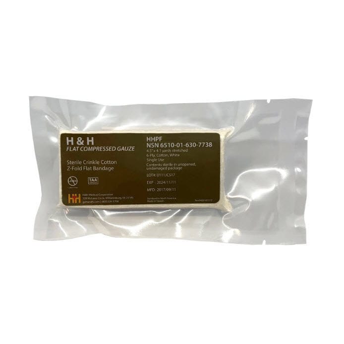 Compresa de gasa de algodón - HHPF - H&H Medical - estériles