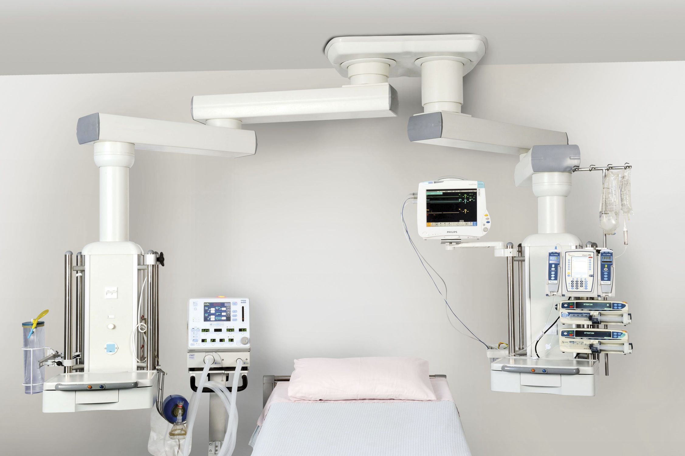 Brazo doble de distribución - HU6-T22 - Hutz Medical - de techo / para ...