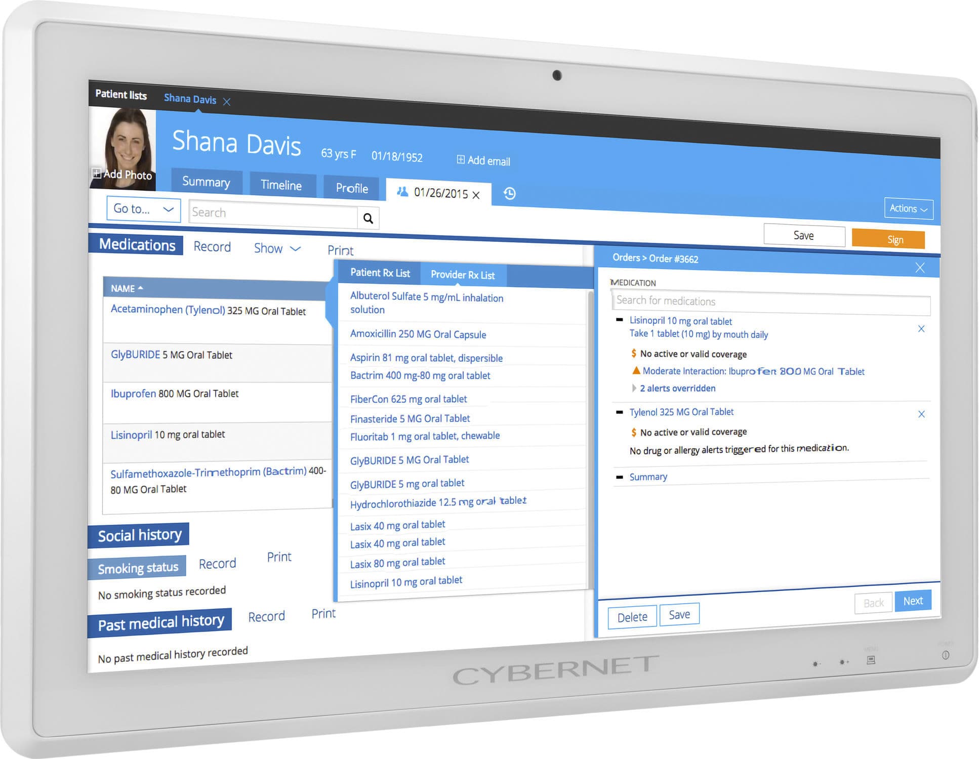 Monitor médico - Cybernet - 22" / 24" / LCD