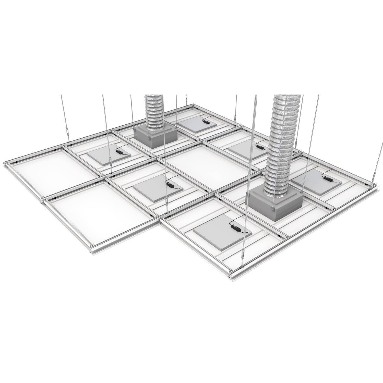 Unidad modular de techo para sala blanca - T-Grid - Clestra