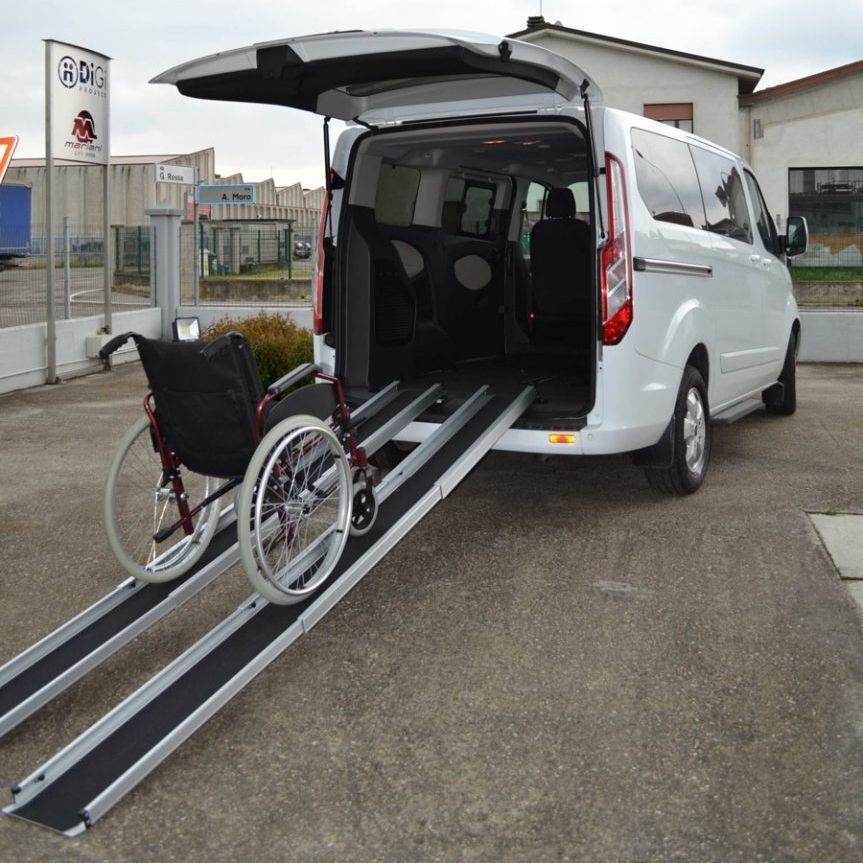 Rampa de acceso para coche - RT series - Mariani Lift System - fijada ...