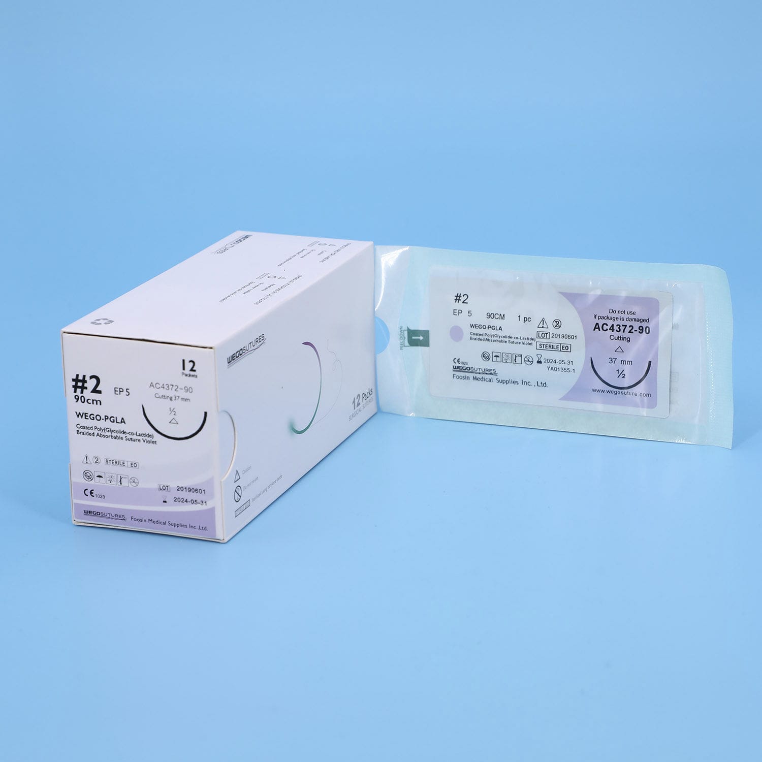 Hilo de sutura reabsorbible - PGLA - WEGO Medical - cirugía oftálmica ...