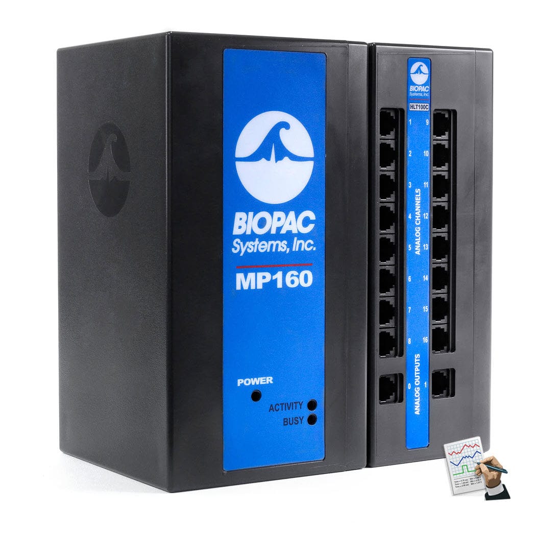 Sistema de adquisición de bioseñales para la investigación - MP160WSW-FR - Biopac Systems - USB ...