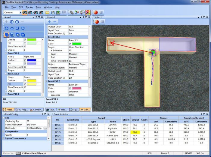 Software de análisis - CinePlex® - Plexon Inc - de registro / con sistema de seguimiento / para ...