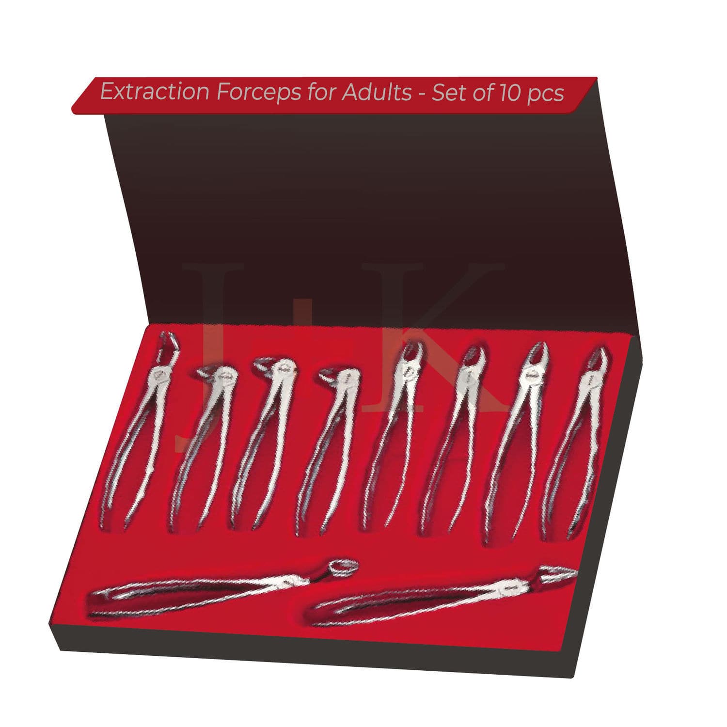 Fórceps de extracción para raíz dental - 35-121-054 - J+K Chirurgische ...