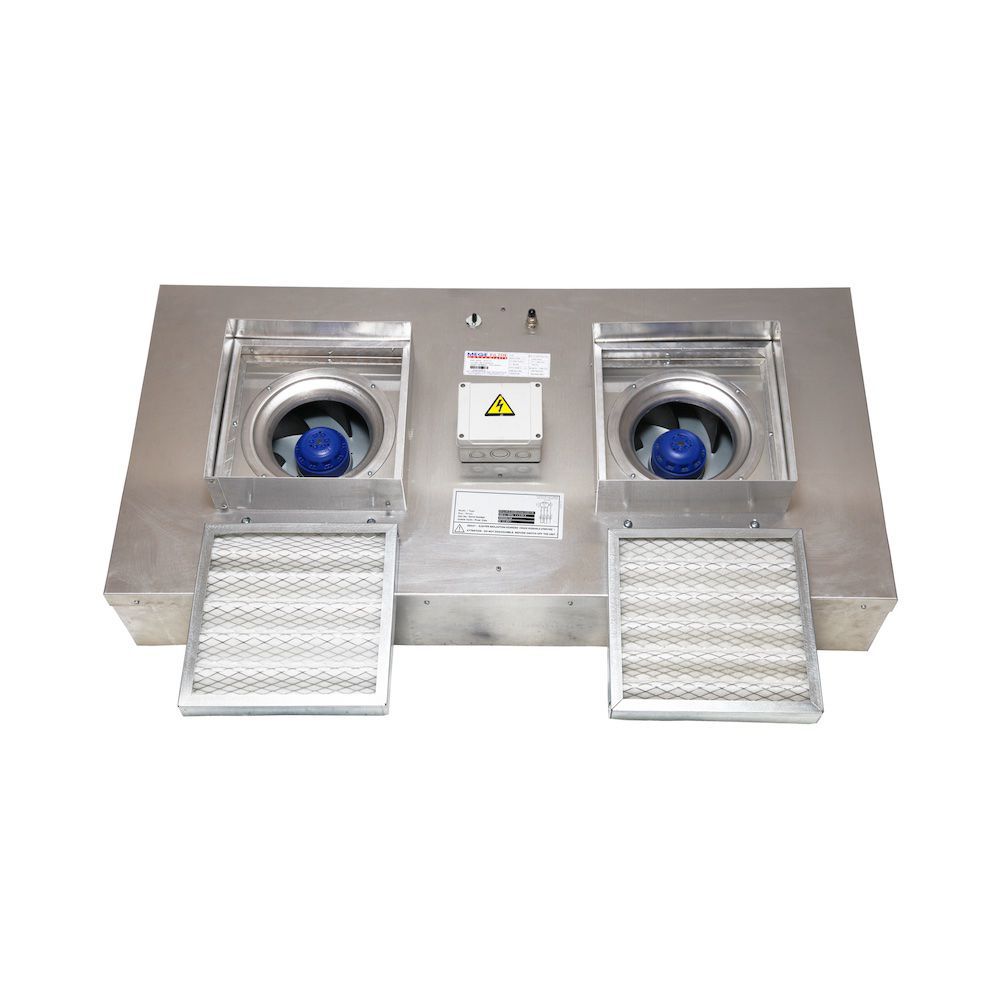 Ventiloconvector fijación al techo - MGFU-14-610x610x390 - MEGE Filtre