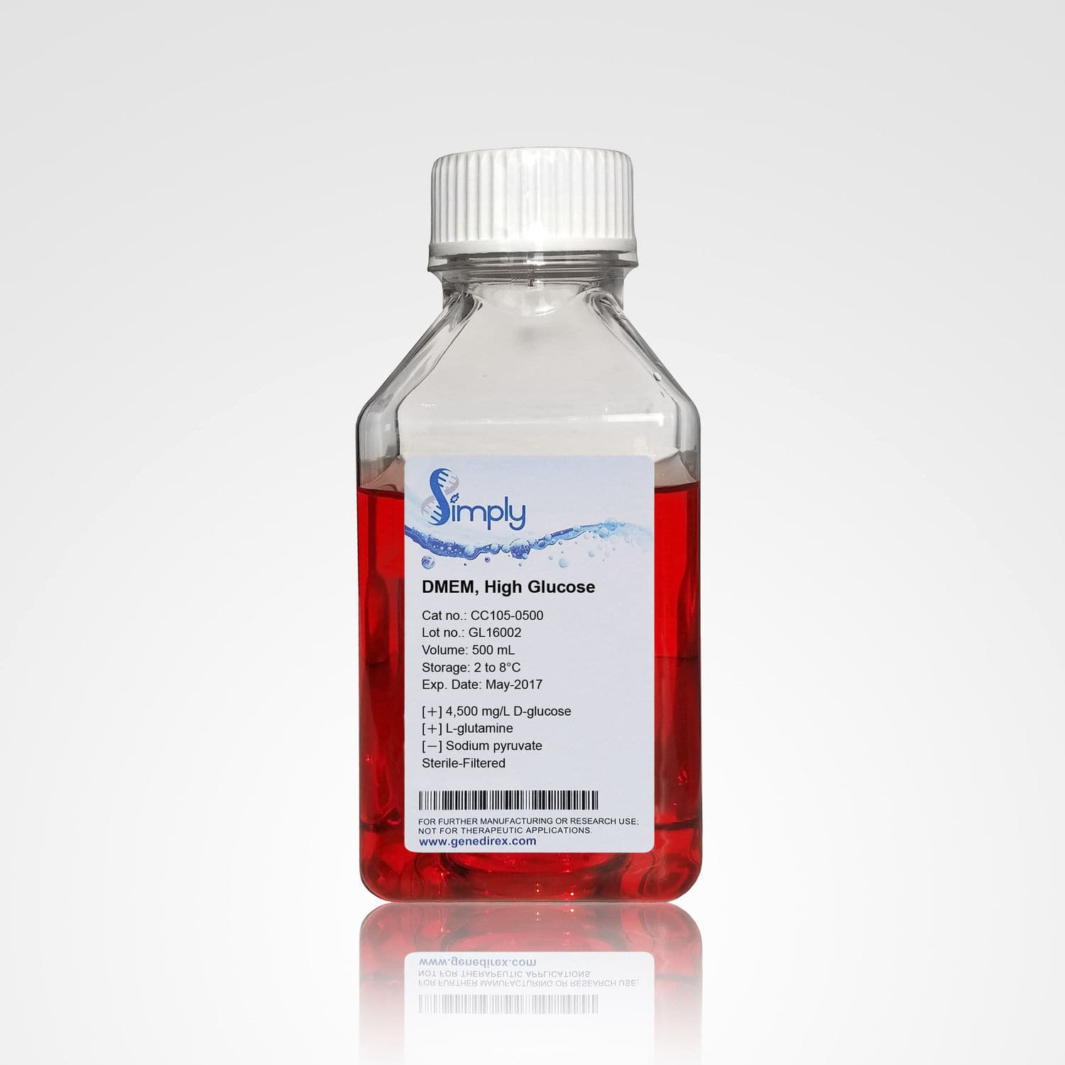 Reactivo medio de Eagle modificado por Dulbecco - CC series - GeneDireX, Inc. - para la ...