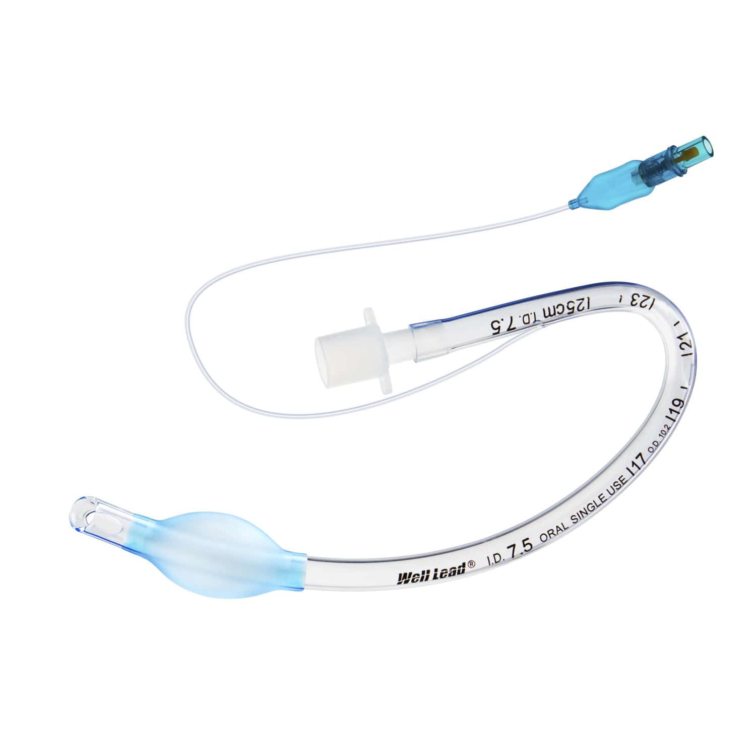 Tubo endotraqueal oral - Well Lead Medical - de un solo uso