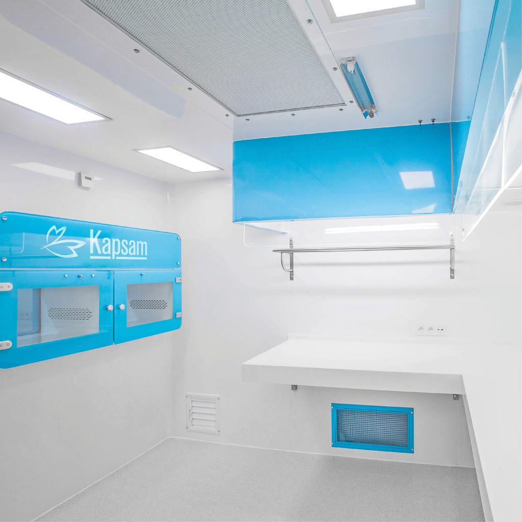 Sala blanca para el sector médico - Kapsam - para laboratorio ...