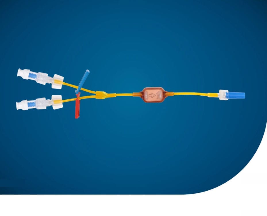 Prolongador de perfusión de 2 vías - KS-252-02 - Kapsam - pediátrico