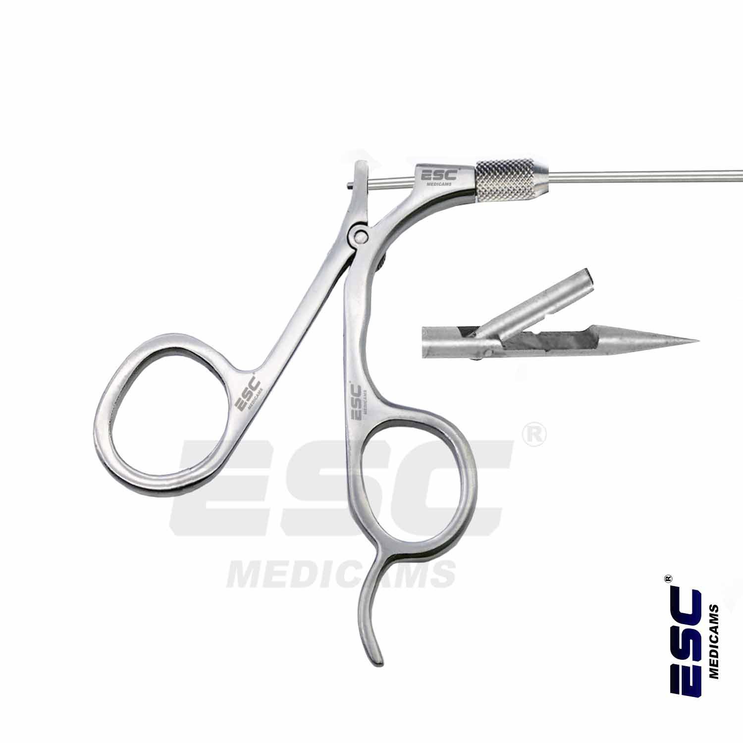 Pinza para laparoscopia - ESC Medicams - para sutura / de punta afilada
