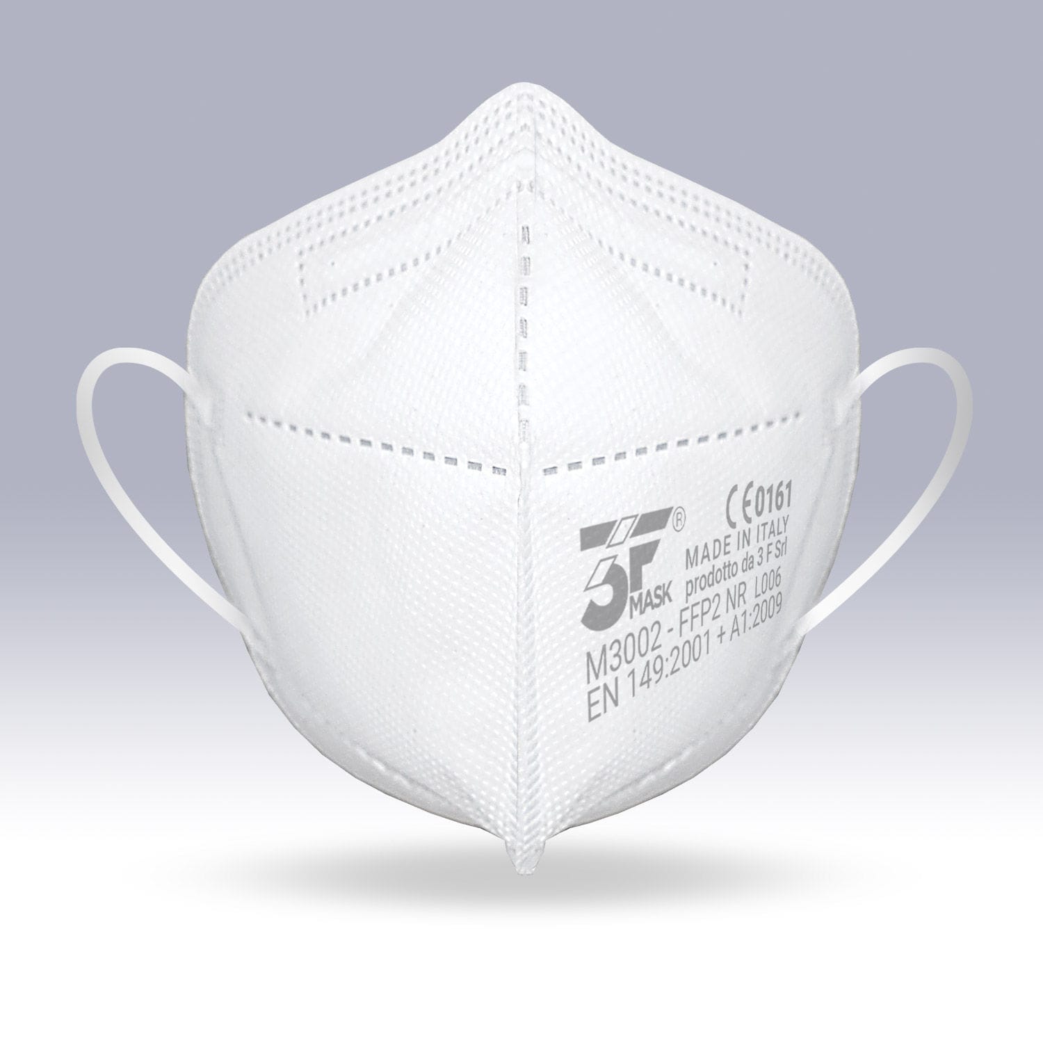 Mascarilla FFP2 - M3002 - 3 F srl - sin látex / sin válvula / tipo copa