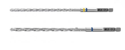 Broca para cirugía ortopédica - SK-C-3 series - Delphos Implants - metalizada