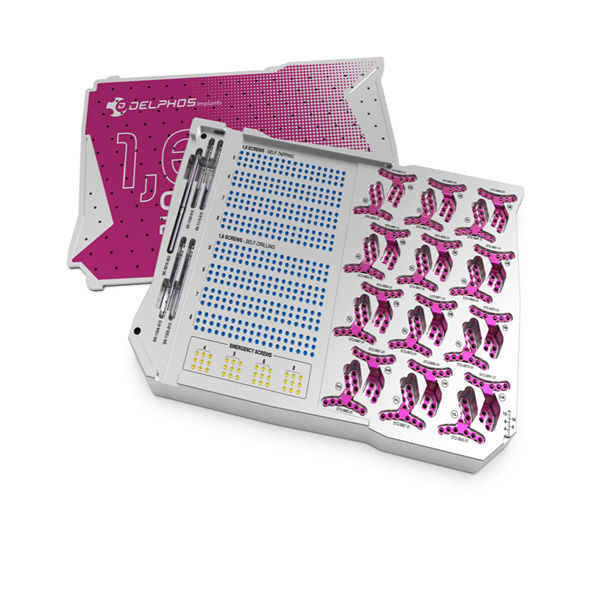 Kit de instrumentos para cirugía craneomaxilofacial - System D Middle S - Delphos Implants ...