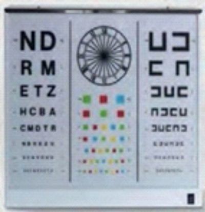 Tabla optométrica retroiluminada - OPT101 - MC Saber