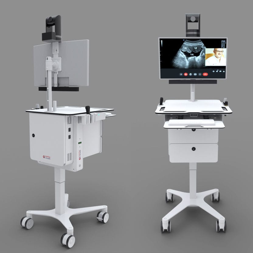 Carro de telemedicina de videoconferencia - Comitas e- Health - con batería / con ECG / con ...