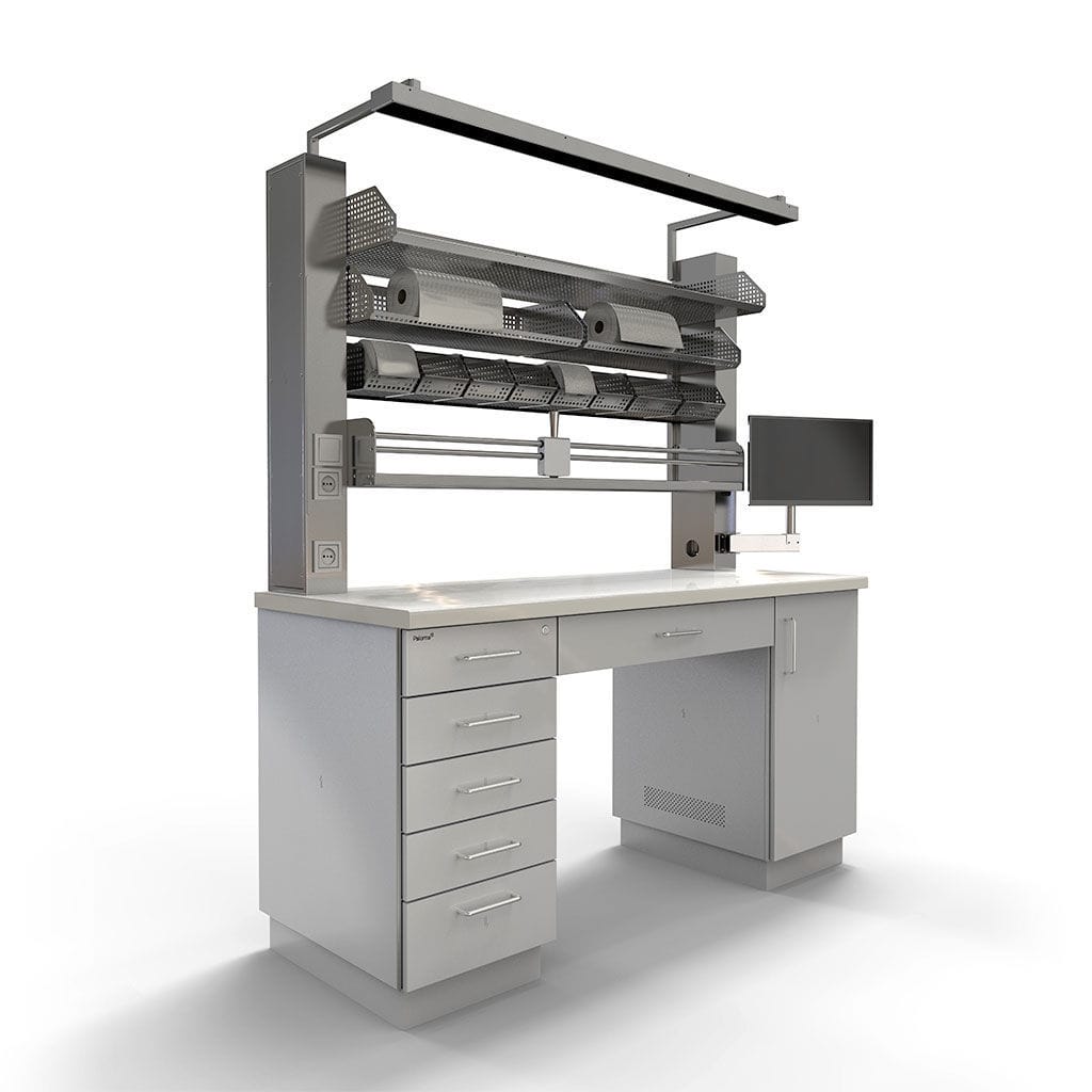 Mesa de trabajo - MPT-107 - PALOMA - de acondicionamiento de instrumental médico / rectangular ...