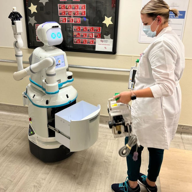 Robot de telepresencia para centro sanitario - Moxi - Diligent Robotics ...