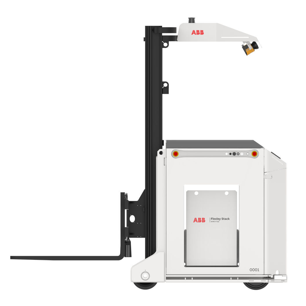 Robot móvil autónomo (AMR) carretilla elevadora - Flexley Stack - ABB ...