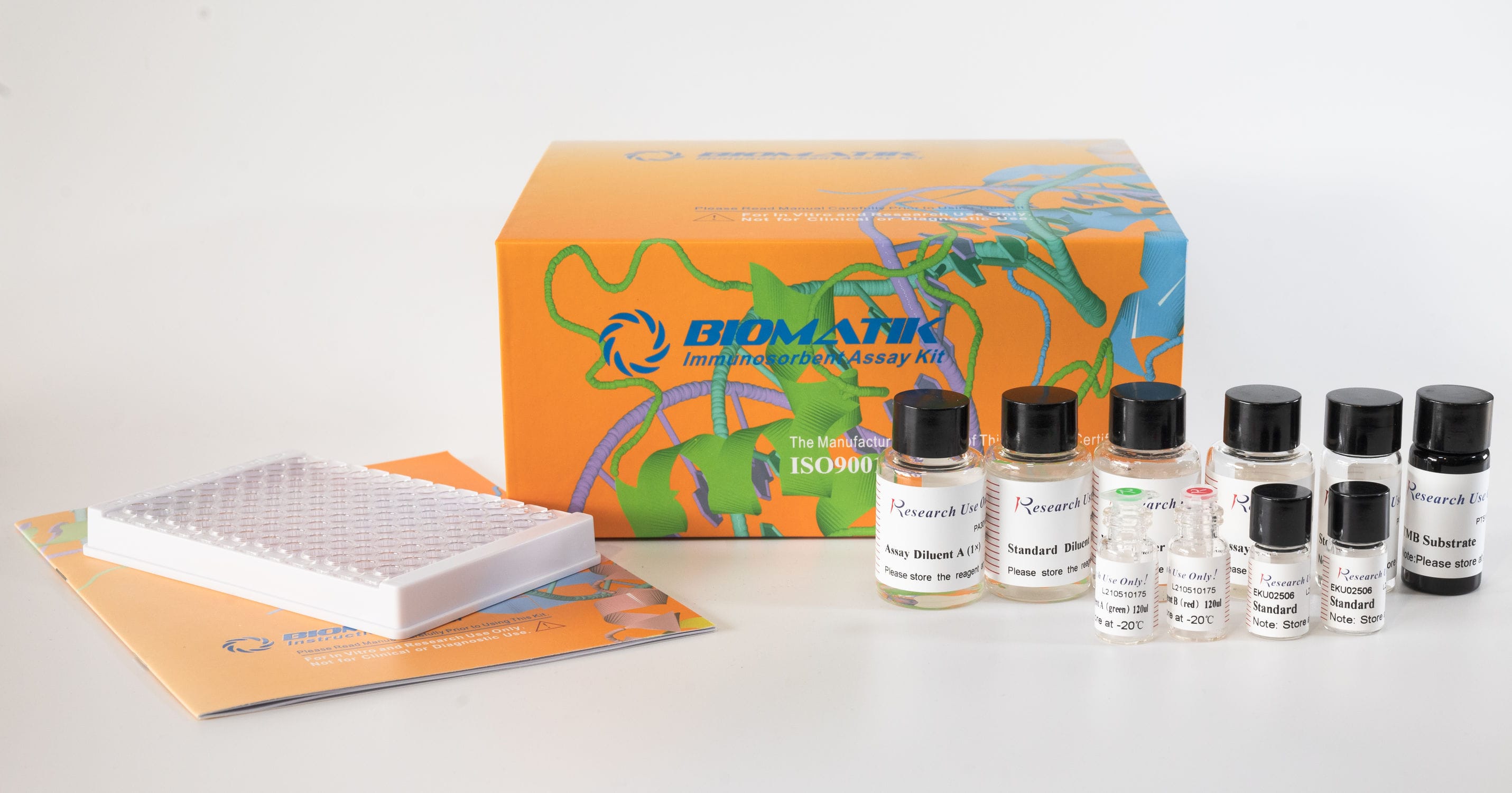 Kit de reactivos en solución - EKU02002-96T - Biomatik - para la ...