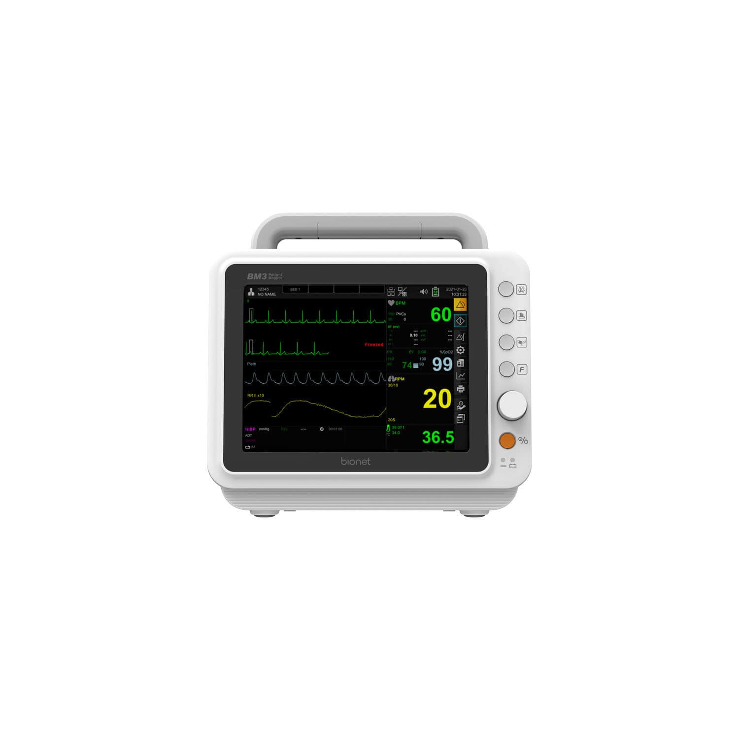 Monitor multiparamétrico portátil - BM3 - Bionet - compacto / de noche ...