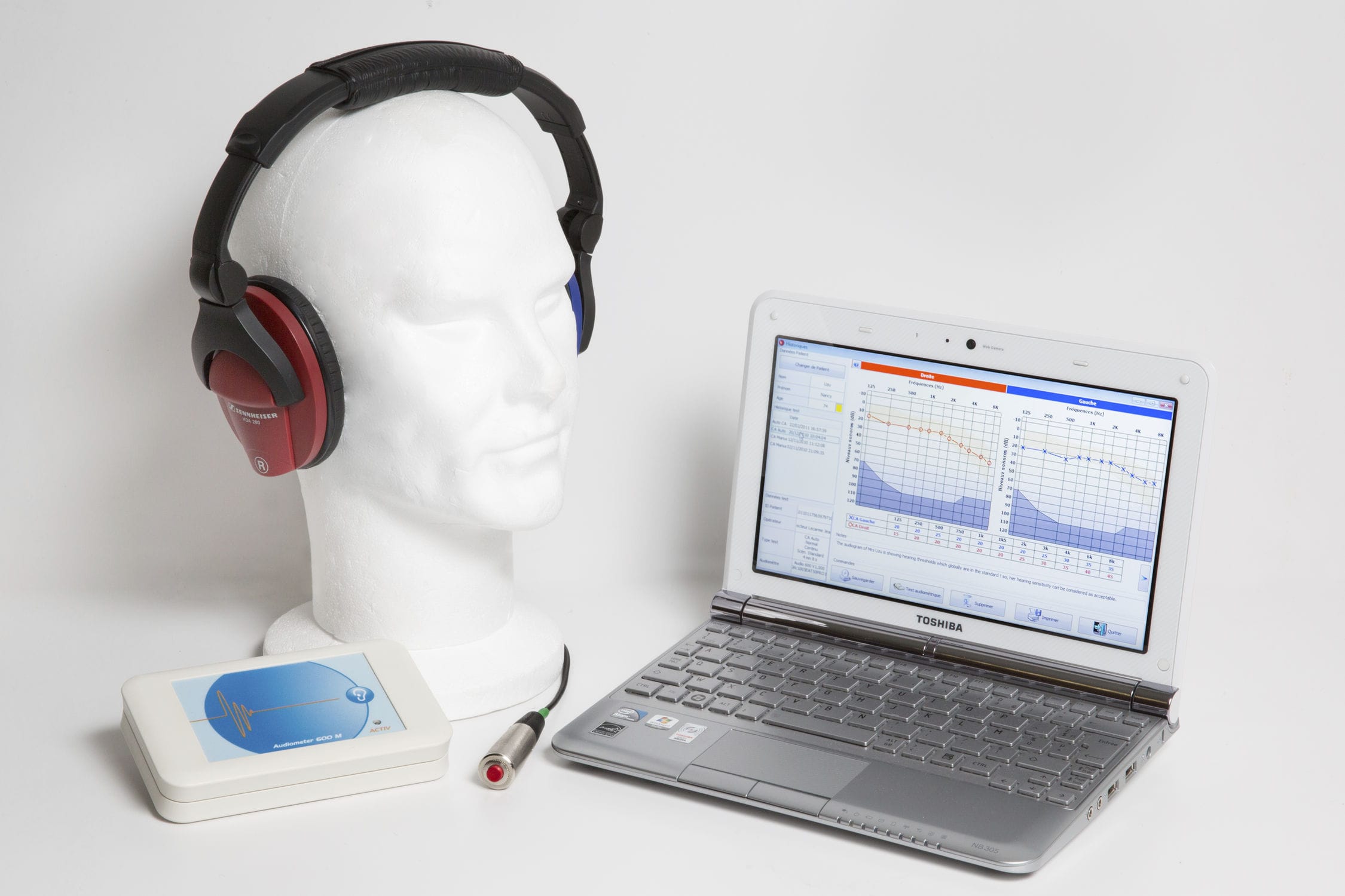 Audiómetro de detección - 600M - Electronica Technologies - audiometría ...