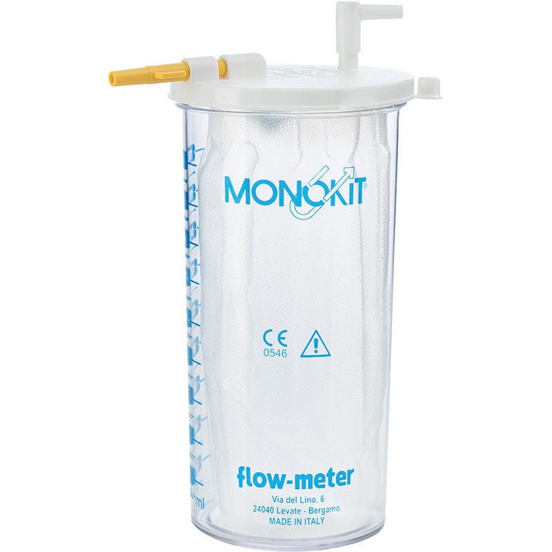 Recipiente de aspiración para fluidos corporales - MONOKIT® - Flow-Meter