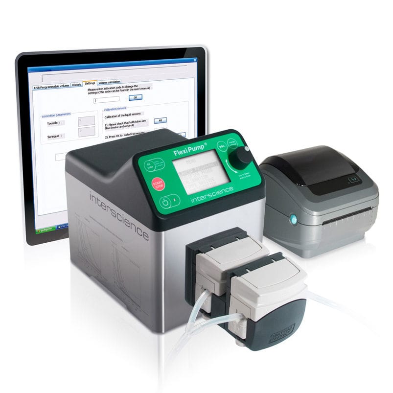 Dispensador de medios manual - FlexiPump® Pro - INTERSCIENCE - de laboratorio / para la ...