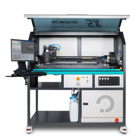 Sistema de automatización de laboratorio de manipuación de líquidos - sciFLEXARRAYER SX ...
