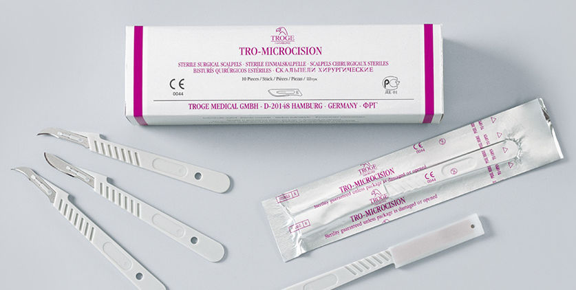 Escalpelo con mango plástico - TRO-MICROCISION - Troge Medical - desechable