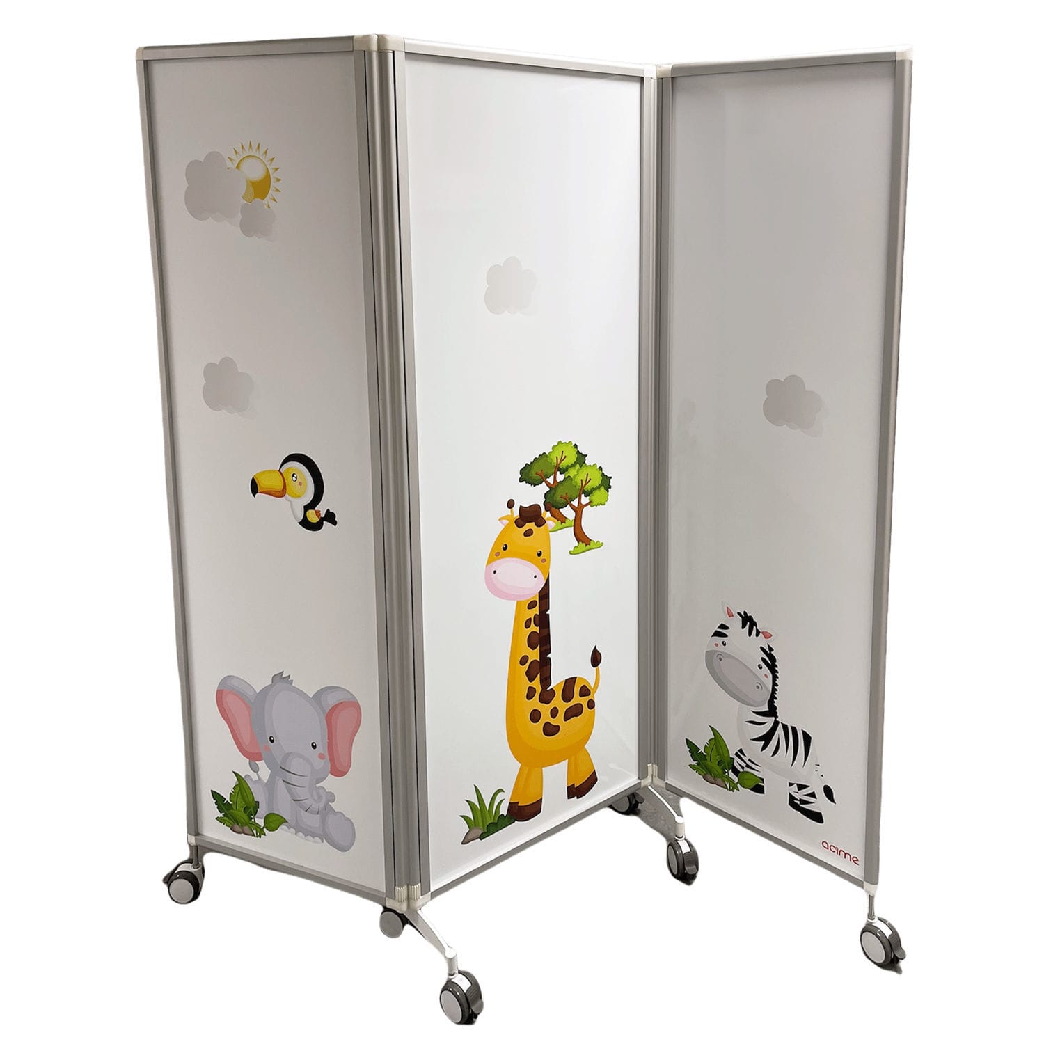 Biombo médico con ruedas - Lux - Acime Frame - 3 paneles / 4 paneles ...