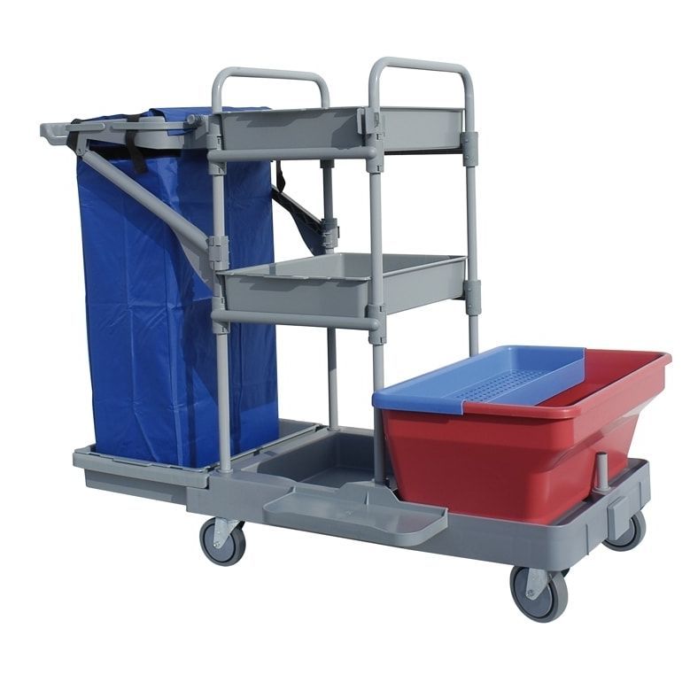 Carro médico - STRARACE 101 - IPC - de limpieza / con bandejas / con bolsa