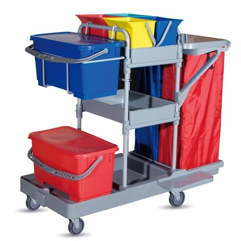 Carro médico - STARACE 112 - IPC - de limpieza / con bandejas / con cubo