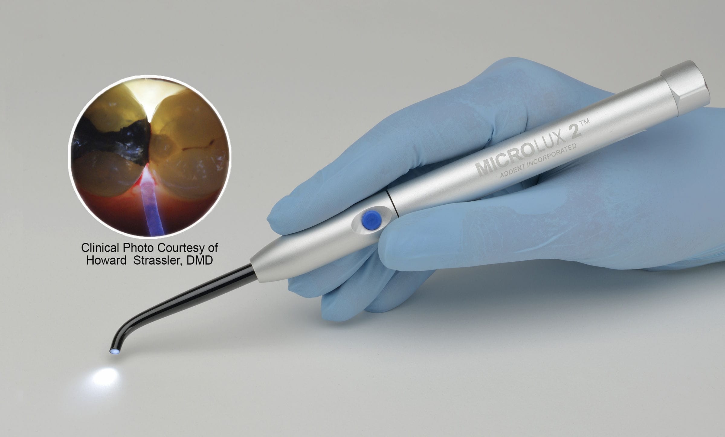 Detector de caries por transiluminación - Microlux 2 - AdDent, Inc.