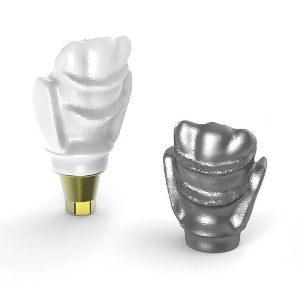 Corona dental CoCr - GEASS S.r.l. - de PMMA / de circona