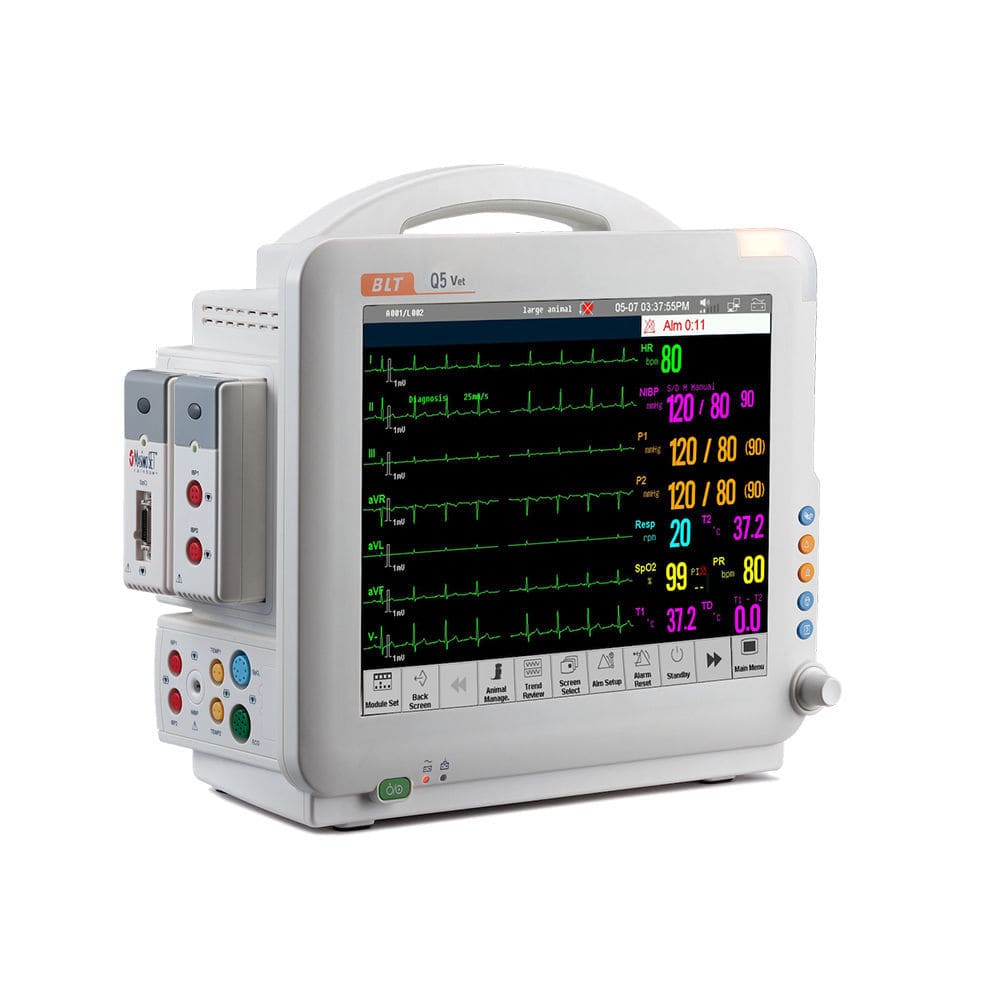 Monitor multiparamétrico modular - Q5 Vet - Guangdong Biolight Meditech ...