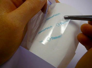 Matriz cirugía torácica - TissuePatch - Tissuemed - sintética / transparente