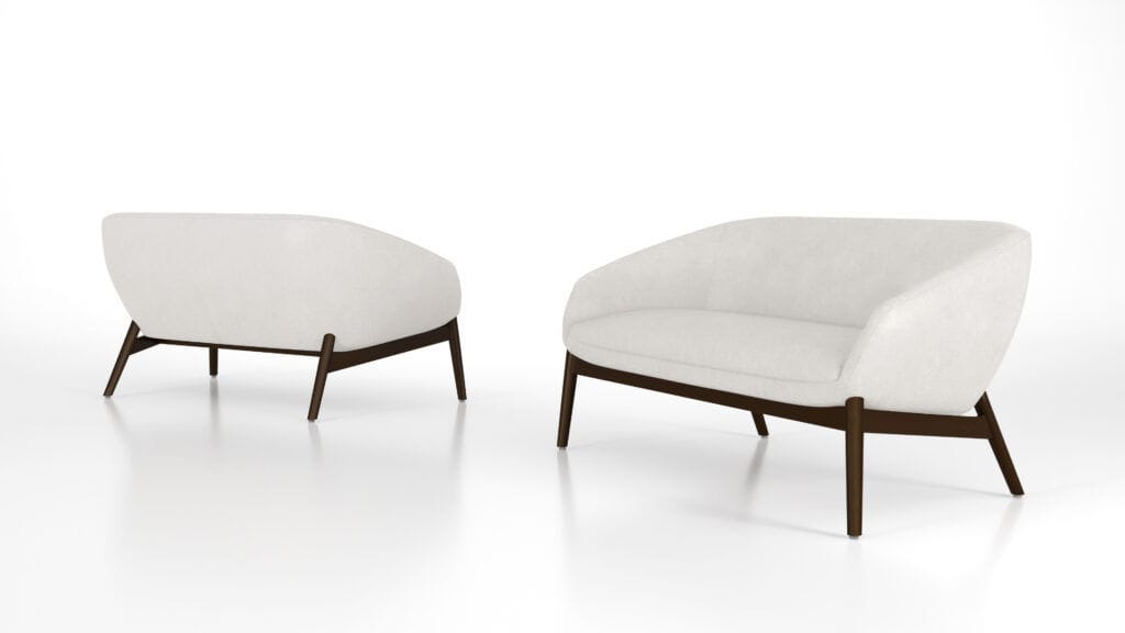 Sofá para sala de espera - Padua Love - Kwalu - para 2 personas