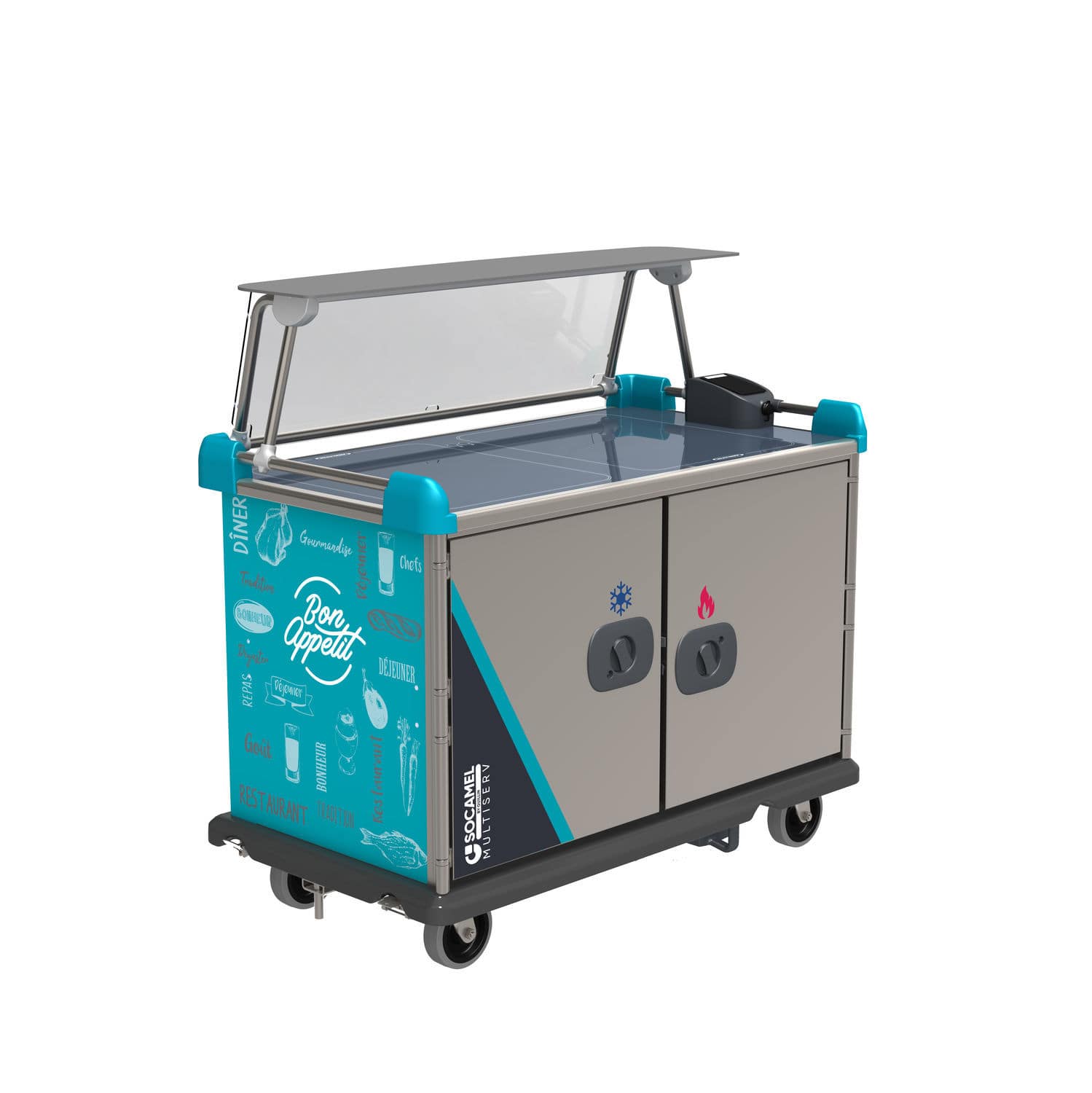 Carro médico - MULTISERV - Socamel Technologies - de uso general / para ...